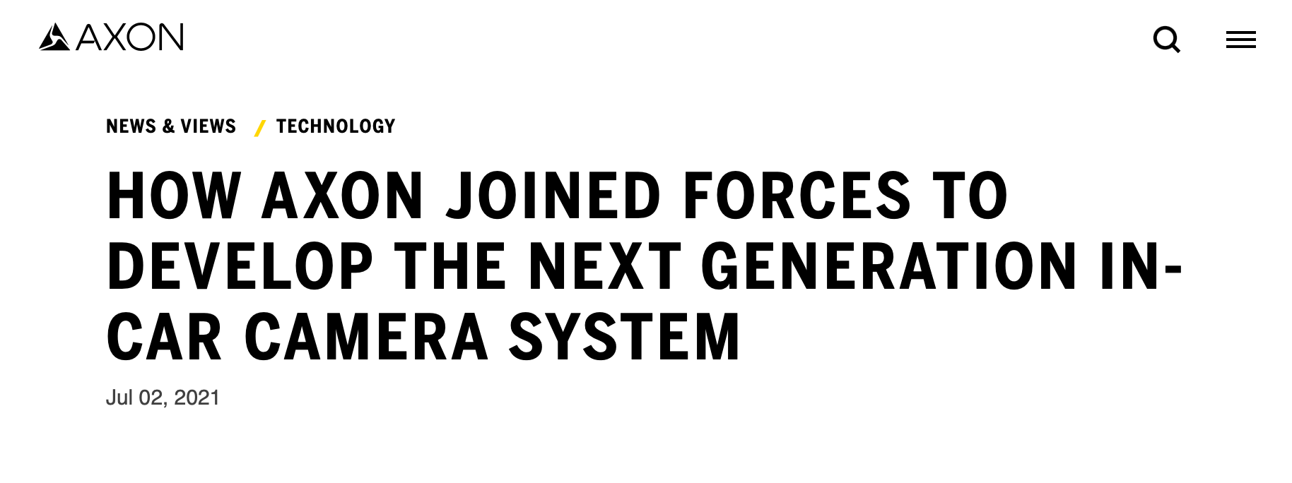 Axon Joined Forces to Develop Next Generation Camera | Airgain